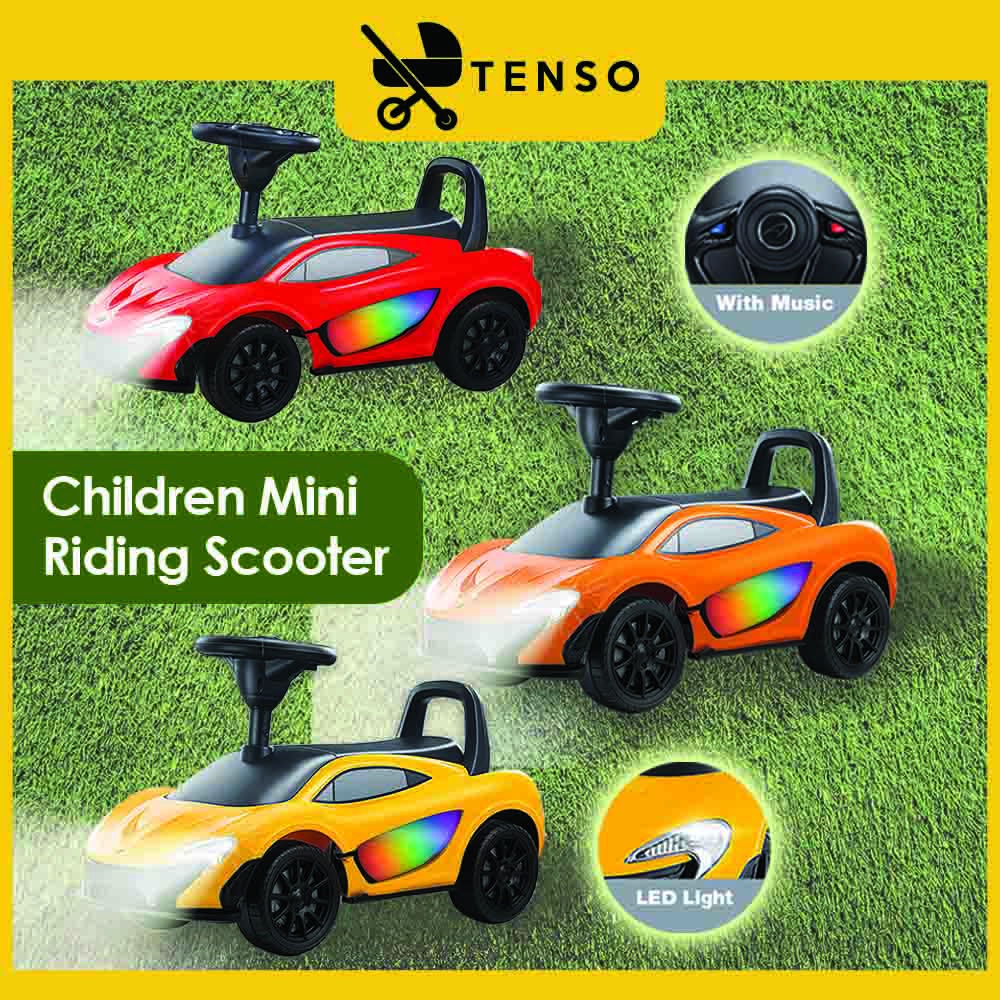 (With Music and LED Lights) TENSO T028 Luxury Push Car Children Mini ...