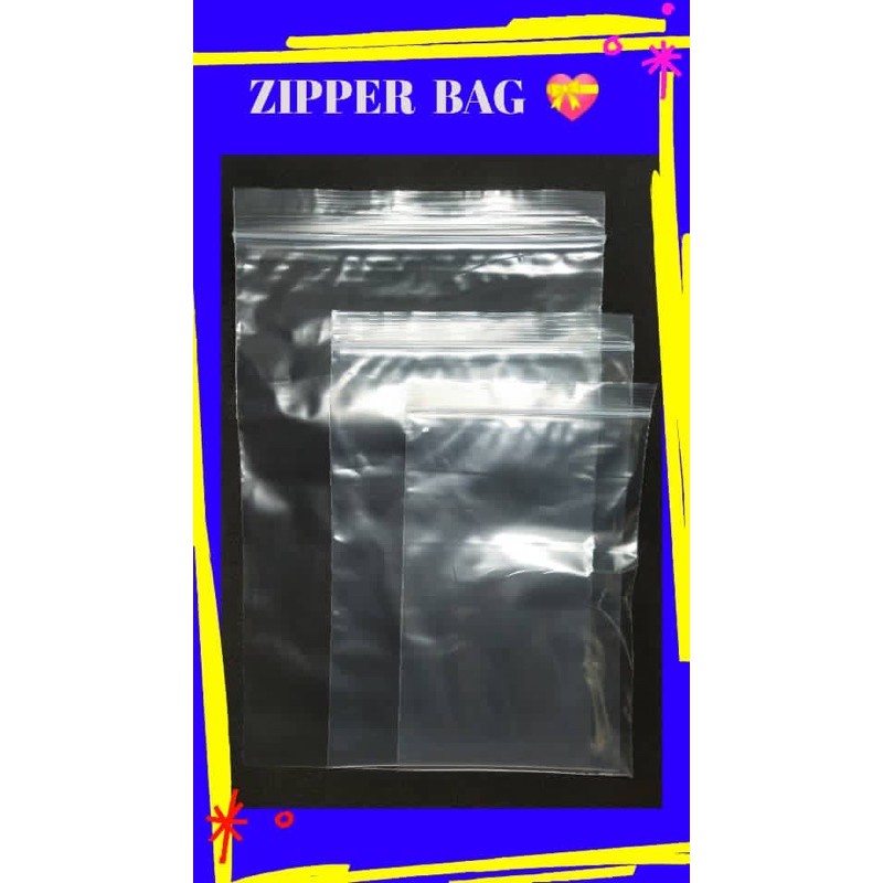 💯Ready Stock💯 Zipper Ziplock Bag Plastic Transparent 10‘s | Shopee Malaysia