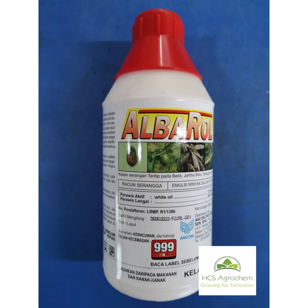 (+-1L) RACUN SERANGGA WHITE OIL/MINYAK PUTIH ANCOM ALBAROL | Shopee ...