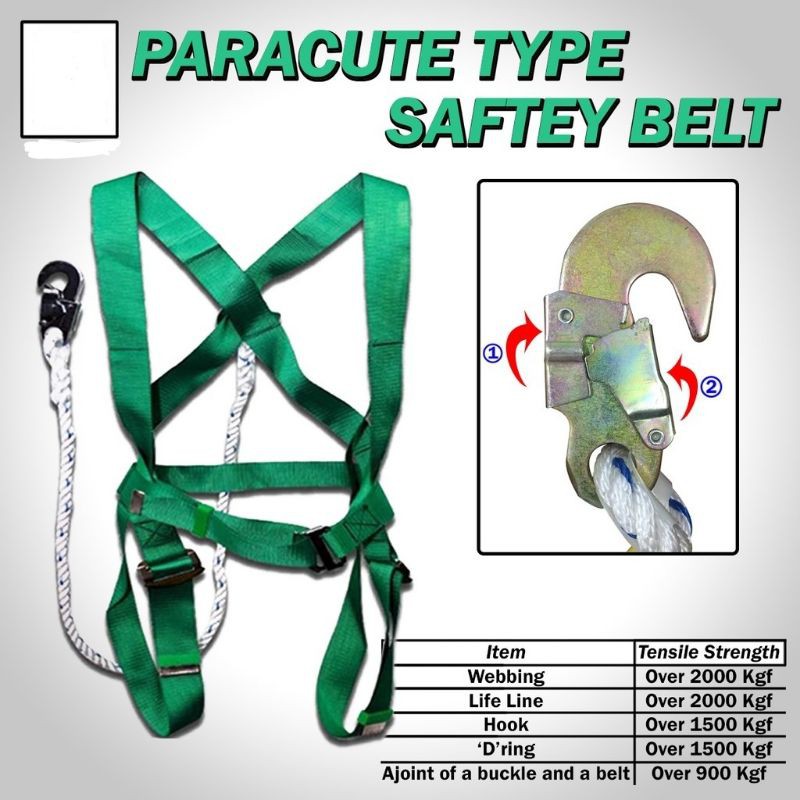 WORKER FULL BODY PARACUTE TYPE SAFETY BELT | Shopee Malaysia