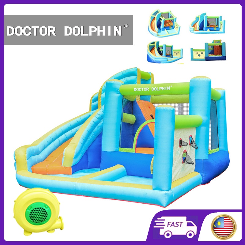 【in Stock】Kids Inflatable Castle Bouncer Slide Children's Trampoline ...