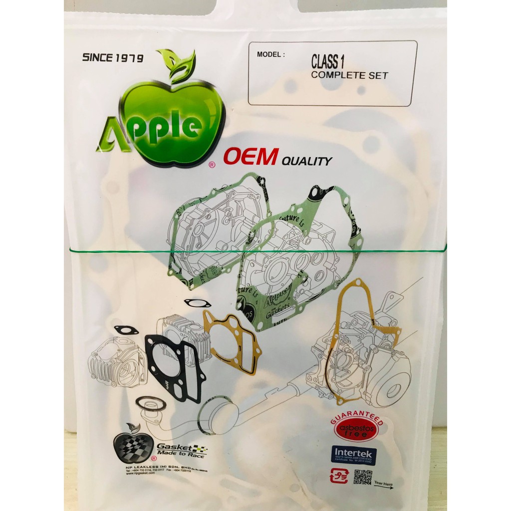 APPLE GASKET COMPLETE OVERHAUL SET STD EX5 CLASS 1 53MM 56MM 55MM ...