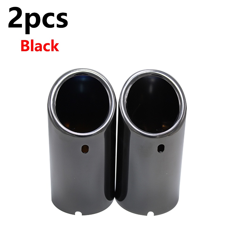76mm Car Exhaust Pipe Muffler Tip Cover For Q5 A5 VW Tiguan Volkswagen ...