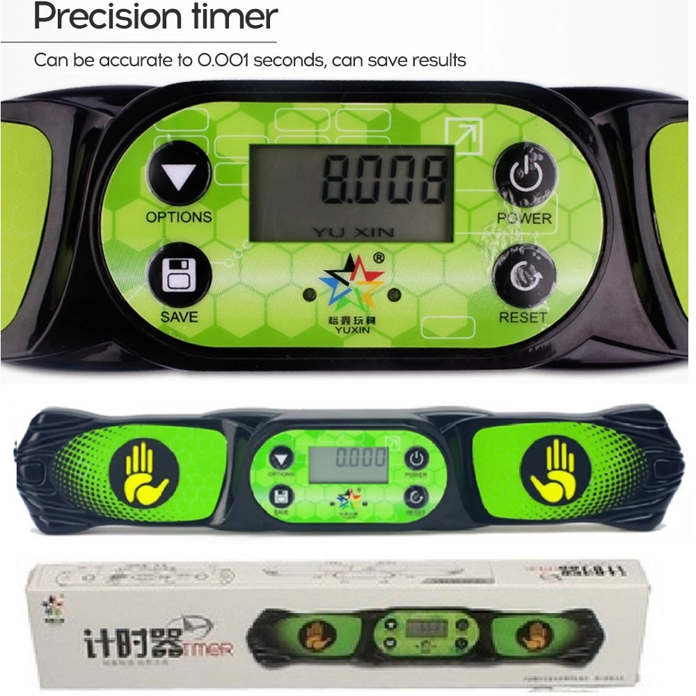 [Stok di M'sia] Qiyi Timer WCA professional competition stopwatch Magic Cube Flying Stack Cup ...