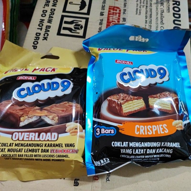 coklat CLOUD 9 OVERLOAD 45Gx3 BAR | Shopee Malaysia