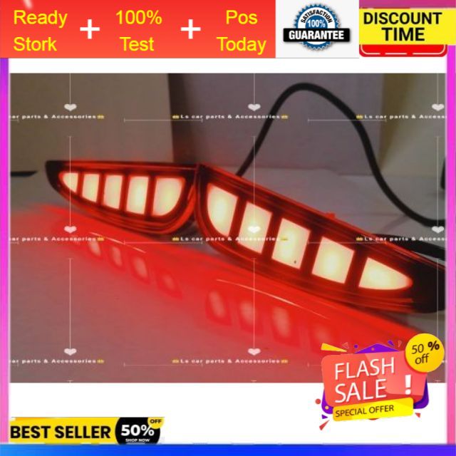 Proton X70 Car Daylight Driving Day daytime bumper reflector DRL Brake ...