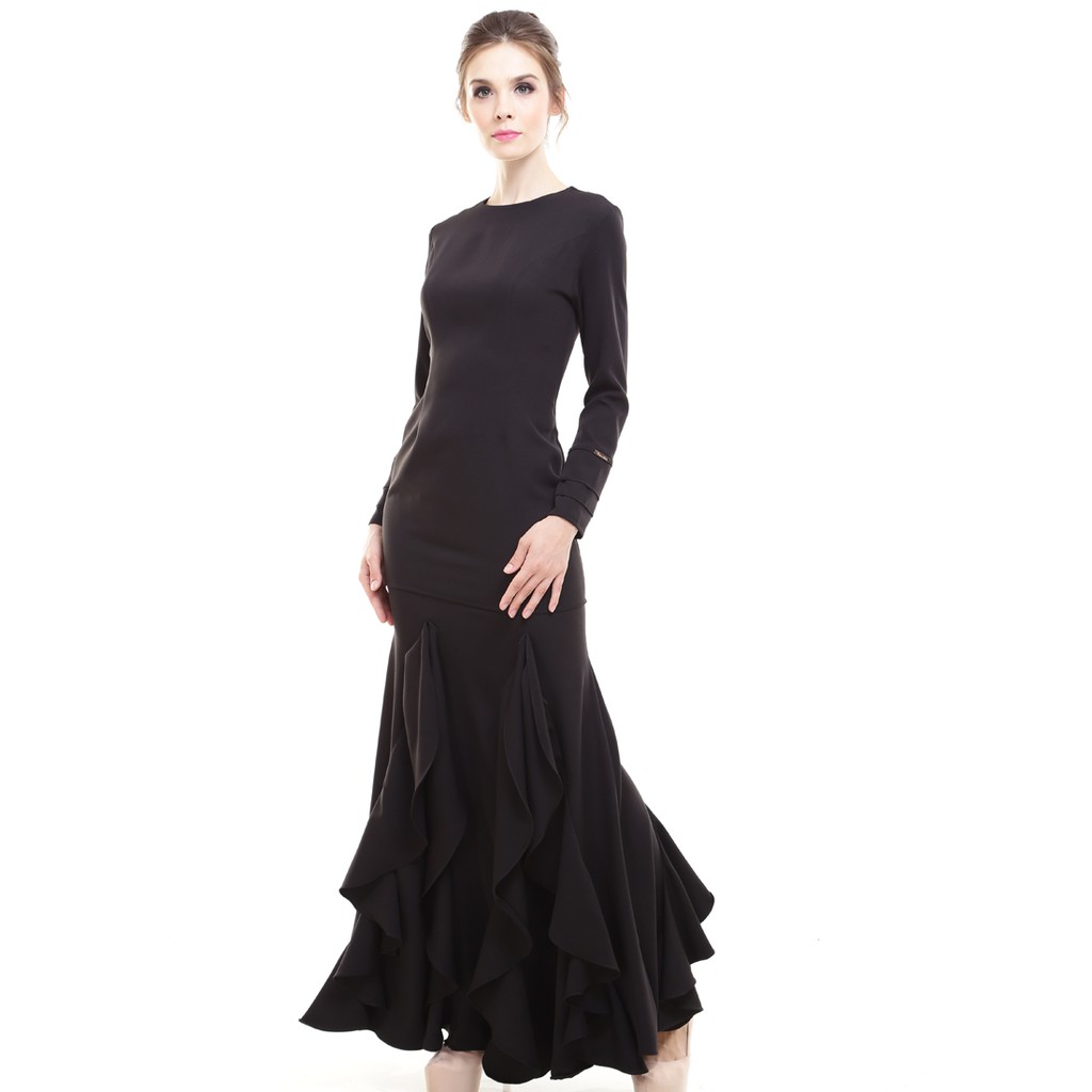 Zerra Kurung Modern Ruffle Skirt Design Gempak Lawa (Available 11 WARNA ...