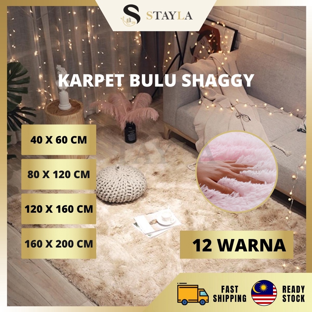 【Stayla】Karpet Bulu Carpet Bulu Karpet Bulu Murah Rug Karpet Murah ...