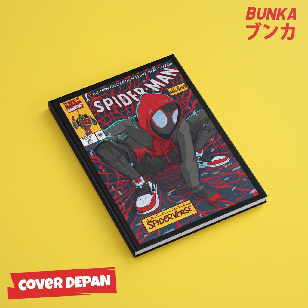 Notebook Marvel Spiderman Miles Morales Hardcover A5 Skin Notebook ...