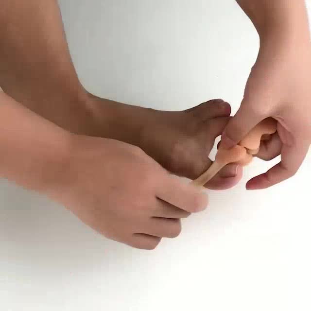 1 Pair (2PCS) Five Toes Separator Corrector Gel Bunion Valgus Cup Anti ...