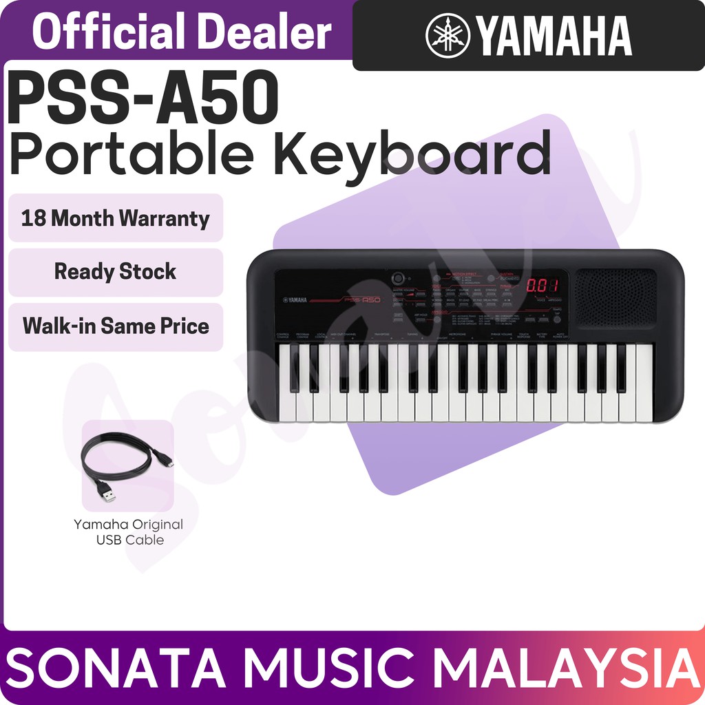 Yamaha PSS-A50 37-Key Mini Keyboard (PSSA50 / PSS A50 / PSS A 50 ). | Shopee Malaysia
