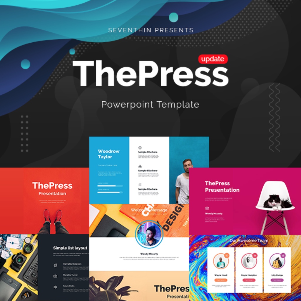 🔥PROMO🔥 The Press Animated Powerpoint Presentation Templates Premium ...