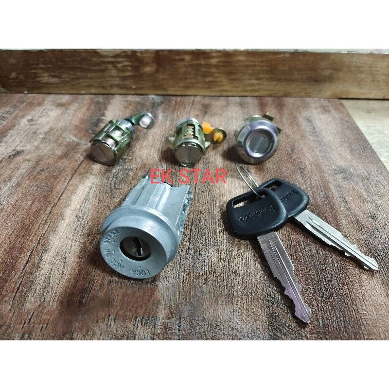 TOYOTA HILUX LN166 KEY SET WITH STARTER SWITCH KEY SET PINTU KUNCI LOCK ...