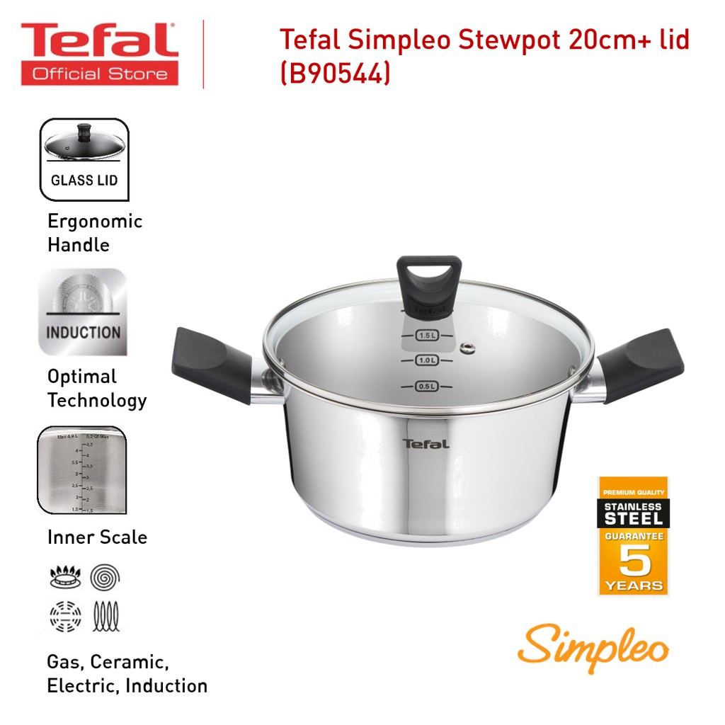 🔥 HOT🔥 Tefal Simpleo Stewpot with Lid (20cm) (B9054414) | Shopee Malaysia