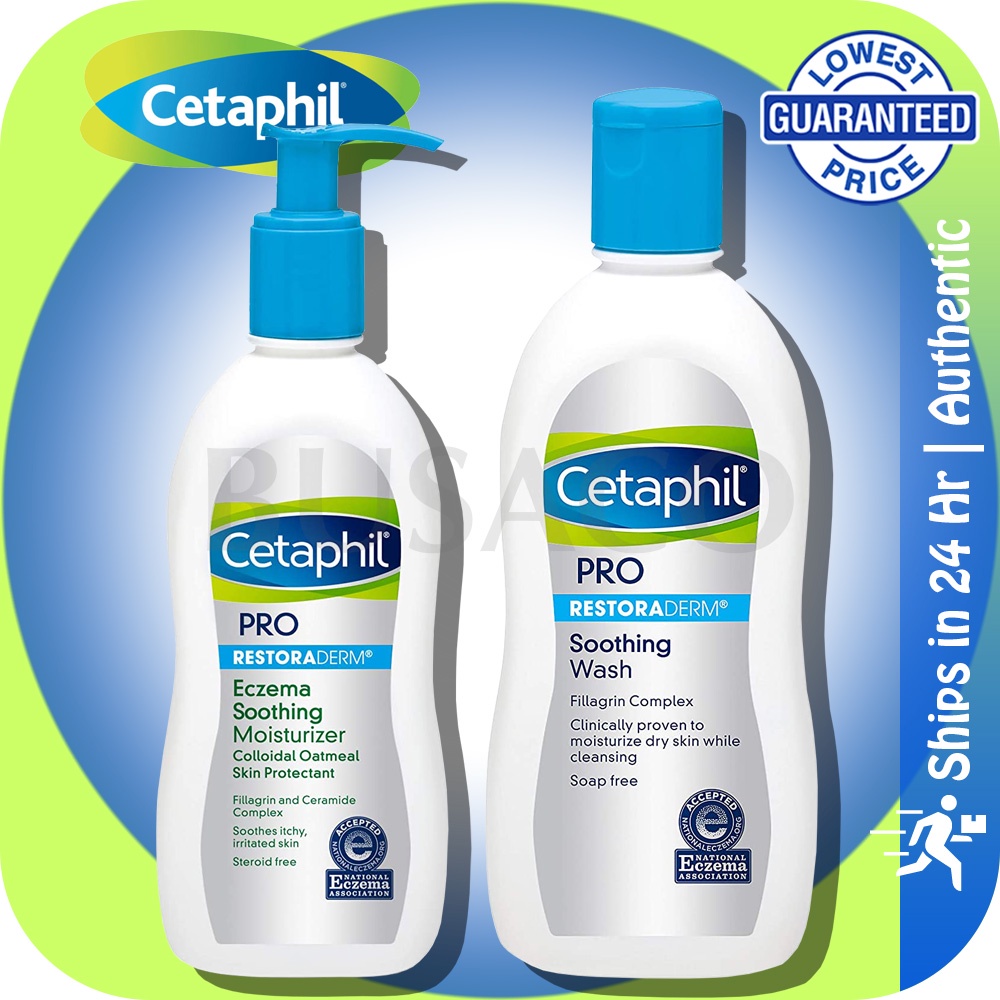 🔥In Stock🔥 296ml | Cetaphil Pro Restoraderm Eczema Soothing Moisturizer ...