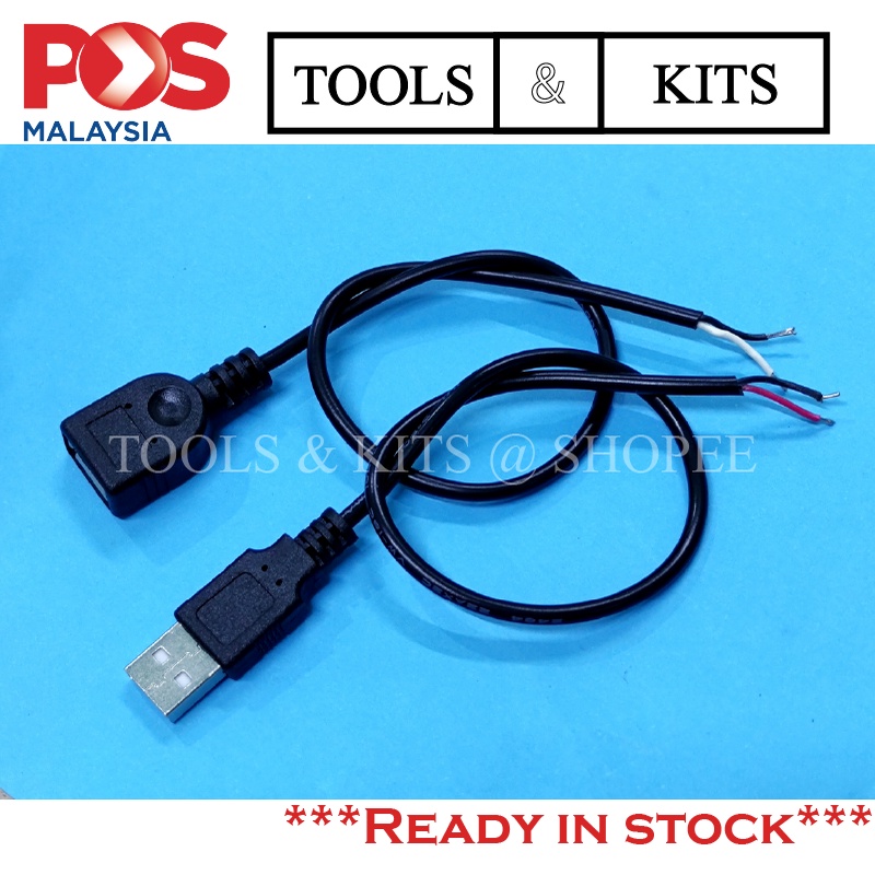 2 Cored USB Male Head Female Head Set Cable Power Supply Cable Charging ...
