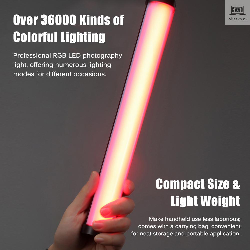 NiceFoto TC-210RGB RGB LED Full Color Light Tube Portable Fill Light ...