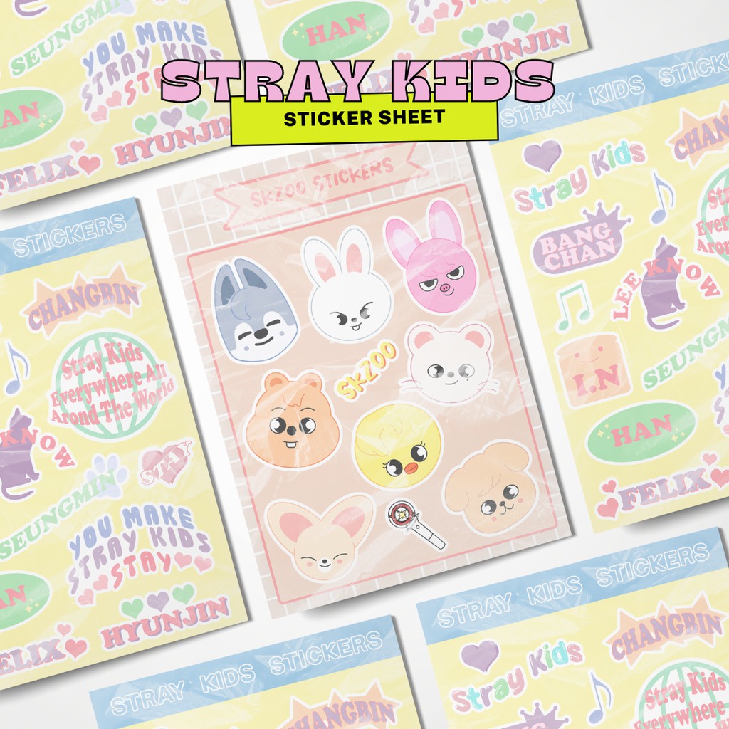 Stray Kids Sticker Sheet | Shopee Malaysia