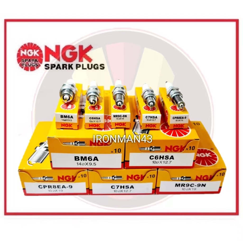 NGK SPARK PLUG C6HSA C7HSA CPR8EA-9 MR9C-9N B8ES BP7HA BM6A EX5 DREAM ...