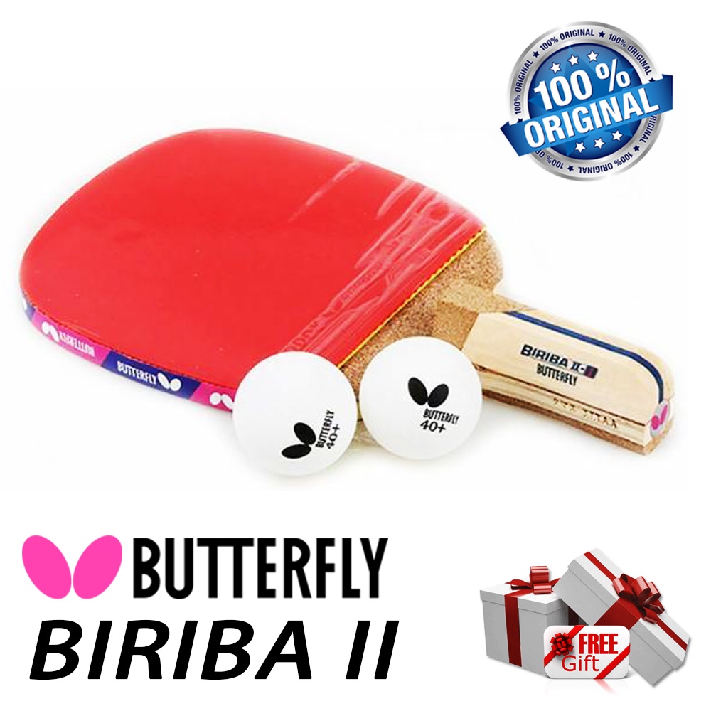 Butterfly ORIGINAL BIRIBA II-1 PEN HOLD TABLE TENNIS PING PONG BAT WITH ...