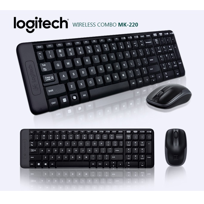 Logitech Mk220 Wireless Keyboard Mouse Combo 3 Years Warranty Shopee Malaysia