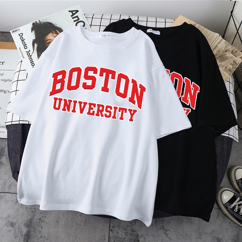 Harajuku Summer Women T-shirts Casual Boston letter Printed Tops Tee ...