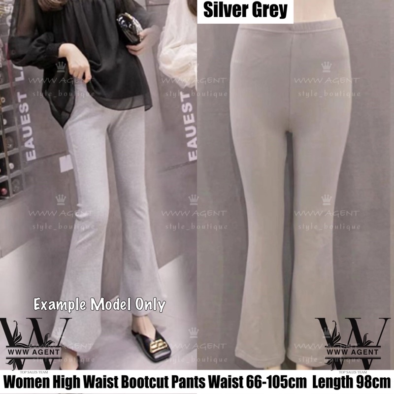 New Design🔥Women High Waist Bootcut Pants Flare Wide Leg Trousers Bell Bottom WWW AGENT Seluar ...
