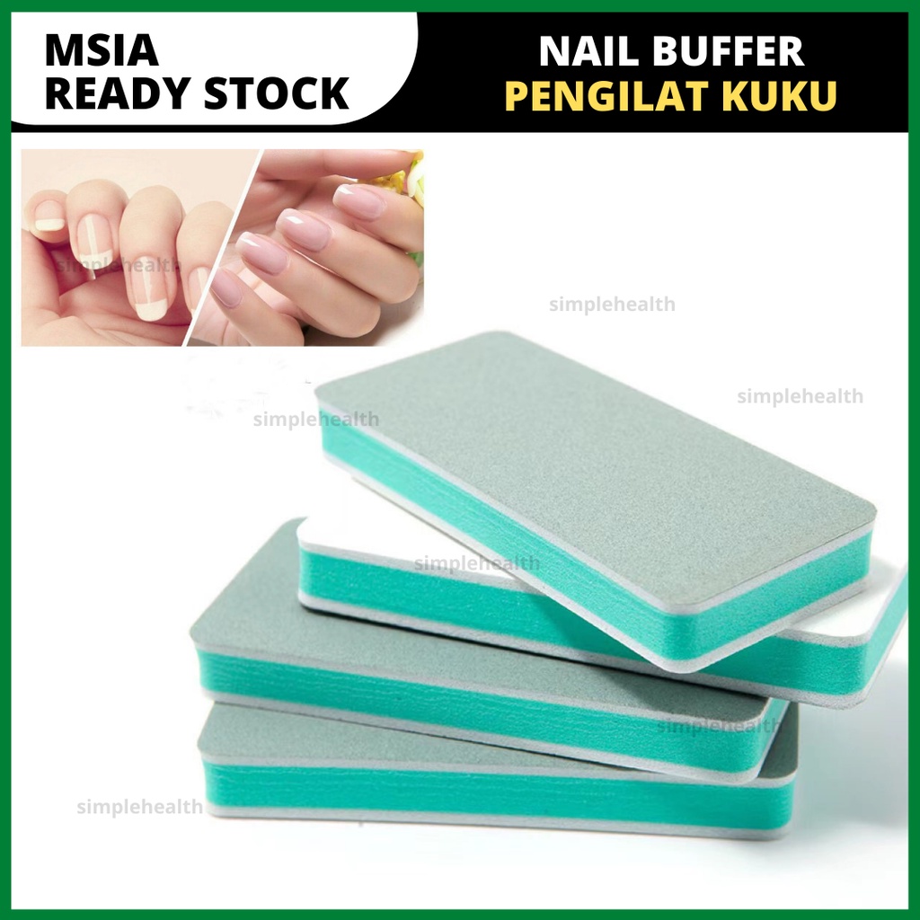 Double Sided Soft Sponge Nano Nail Buffer Polish Manicure Pedicure Tool ...