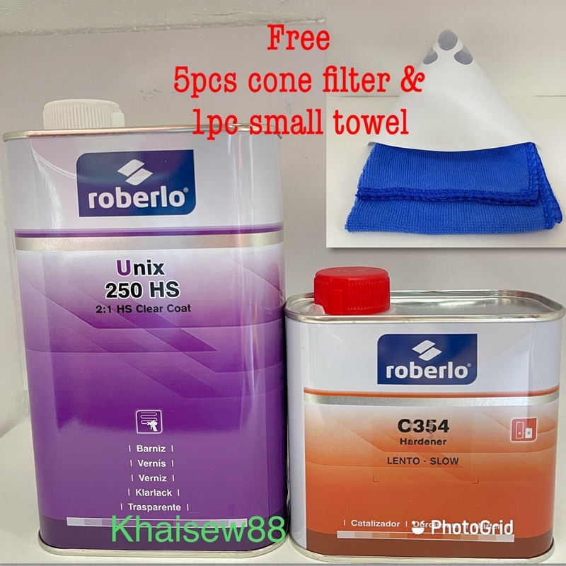 ROBERLO 2:1 Unix 250 HS Clear & C354 Hardener - SET | Shopee Malaysia