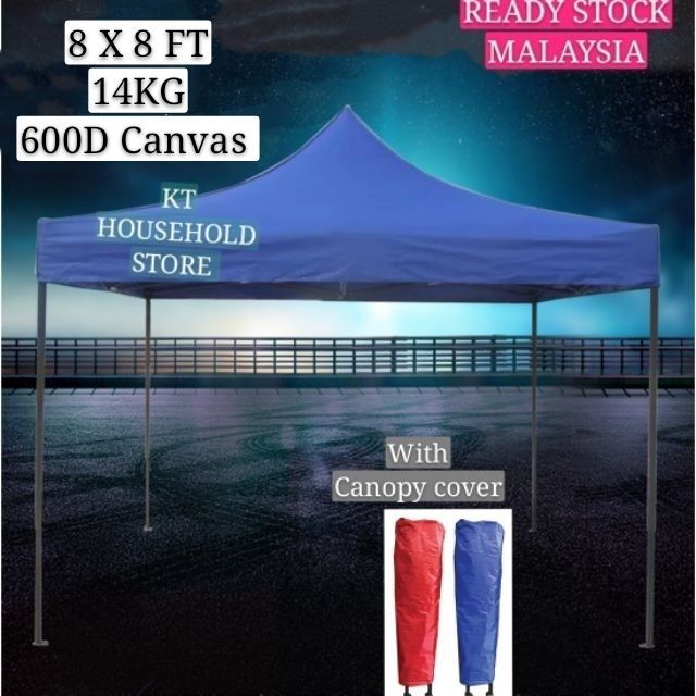 KT WARE 8x8 ft 2.5x2.5 m folding canopy / folding tent / kanopi bazar ...
