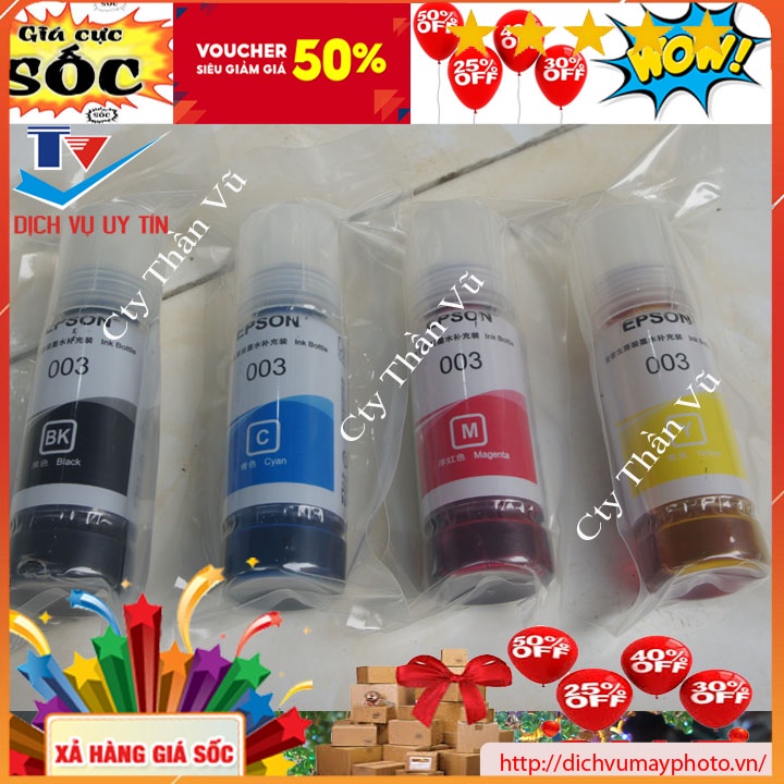 Ink 003 002 for Epson L6190 L3110 L4150 L1110 L5190 color inkjet ...