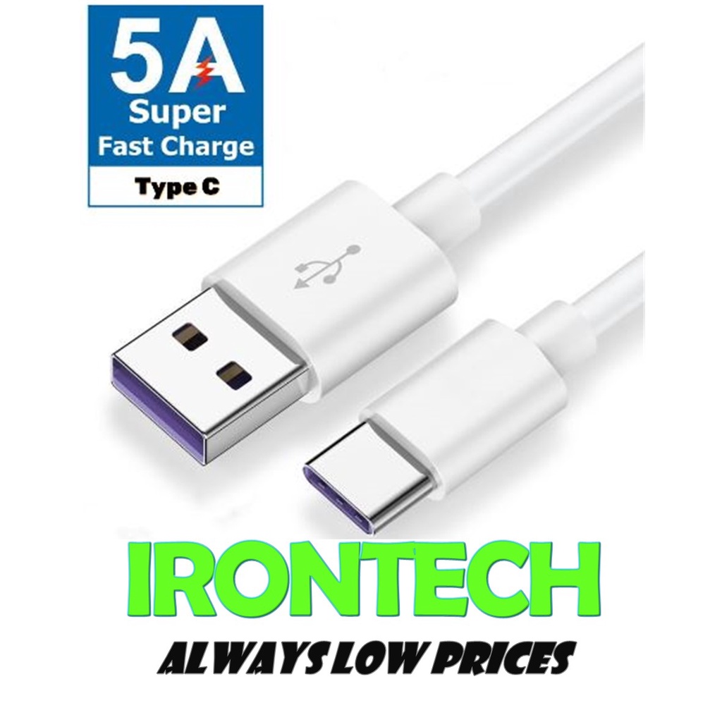Super Charge 5A Type C Data USB Cable Andriod 0.3M 1M 1.5M | Shopee Malaysia