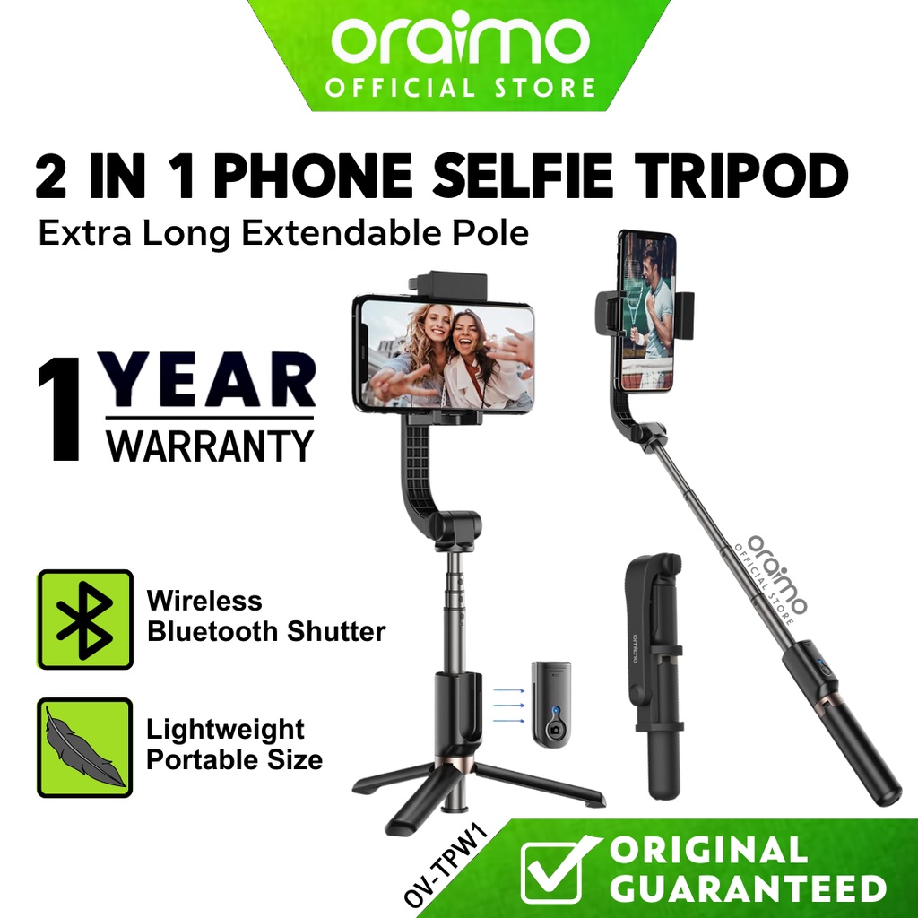 ORAIMO Tripod Stand For Phone Portable Phone Tripod Selfie Stick Tripod ...