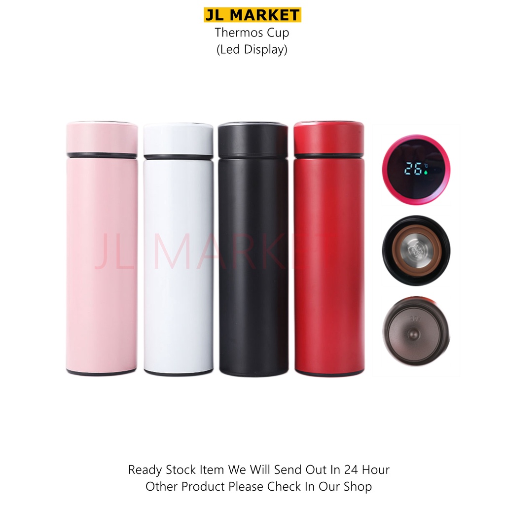 Smart LED temperature display Vacuum Flask Thermos Keep Warm and Cold ...