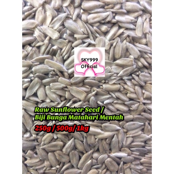 Raw Sunflower Seed (250g / 500g / 1kg) ( Biji Bunga Matahari Mentah ...