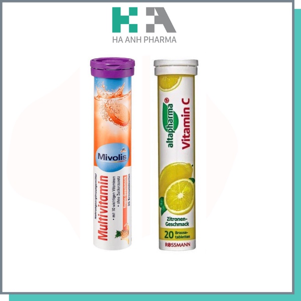 Multivitamin Effervescent Tablets - Vitamin C Altapharma tube 20 ...
