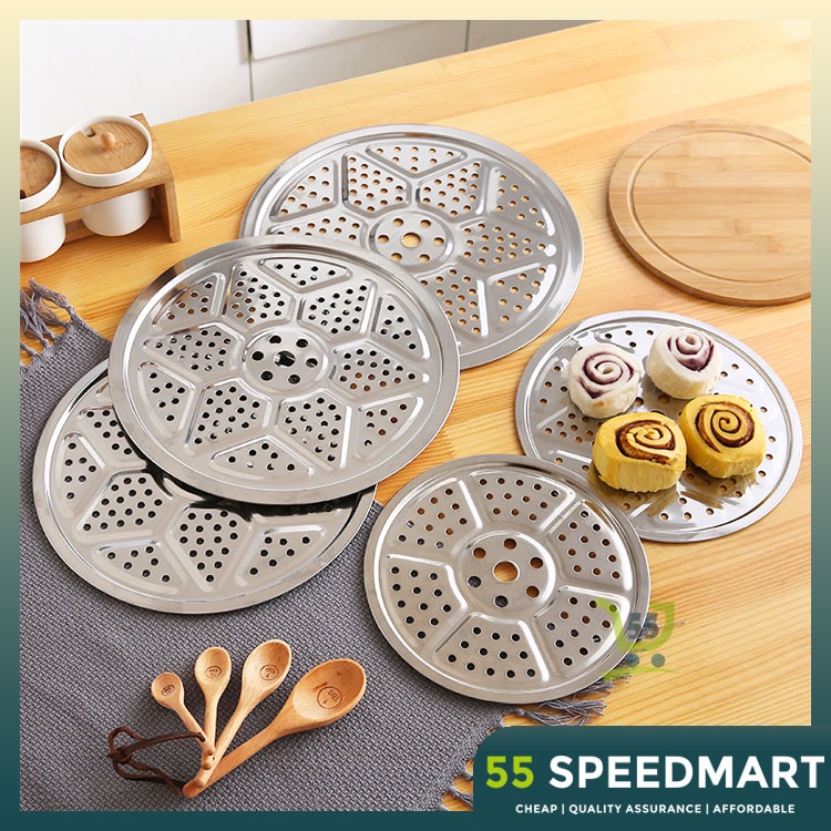 𝟱𝟱𝗦𝗣𝗘𝗘𝗗𝗠𝗔𝗥𝗧 STAINLESS STEEL STEAMER PLATE / STEAMING TRAY/HIDANGAN ...
