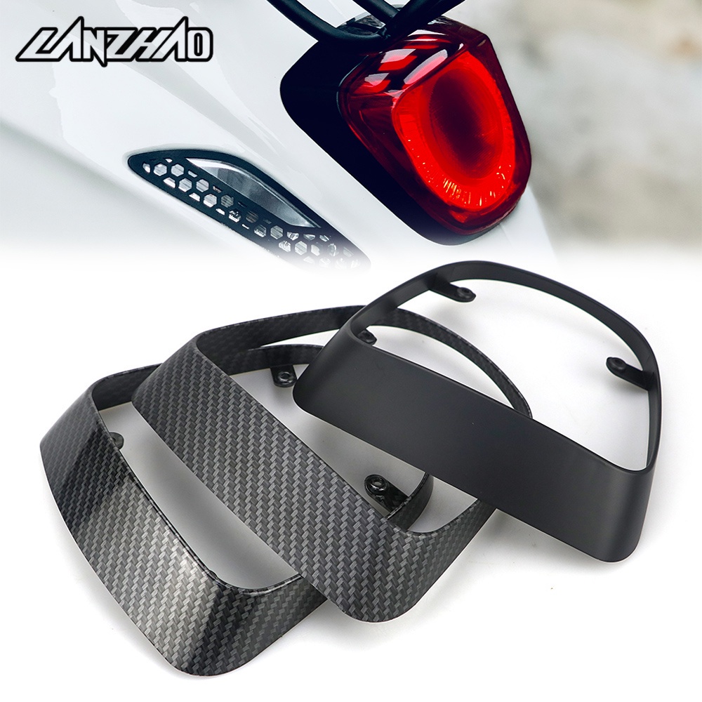 Scooter Tail Light Grille Rear Trim Cover Matte Black for VESPA Sprint ...