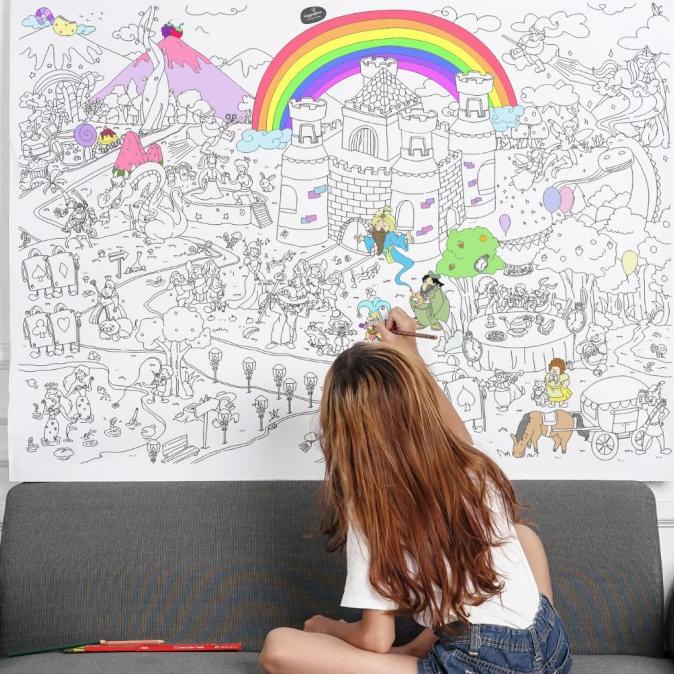 Giant Coloring Sheet Toys / Giant Coloring Poster / Coloring Paper ...