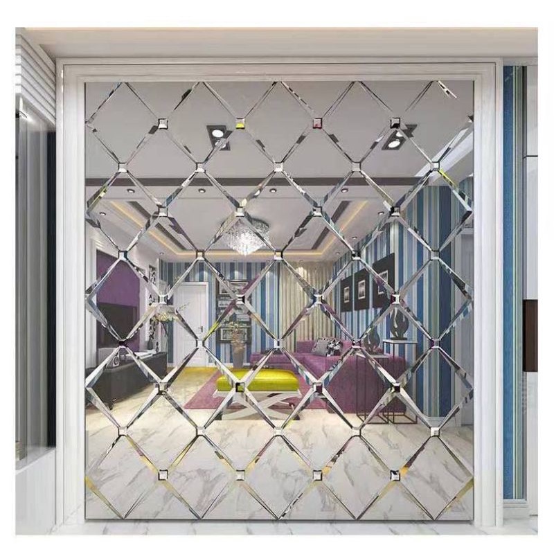Diamond Wall Mirror Home Decor Ready Stock | Shopee Malaysia