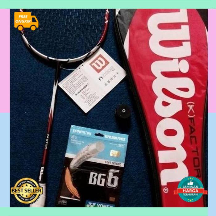 Complete Racket Package According to Picture WILSON K FACTOR + BG ...