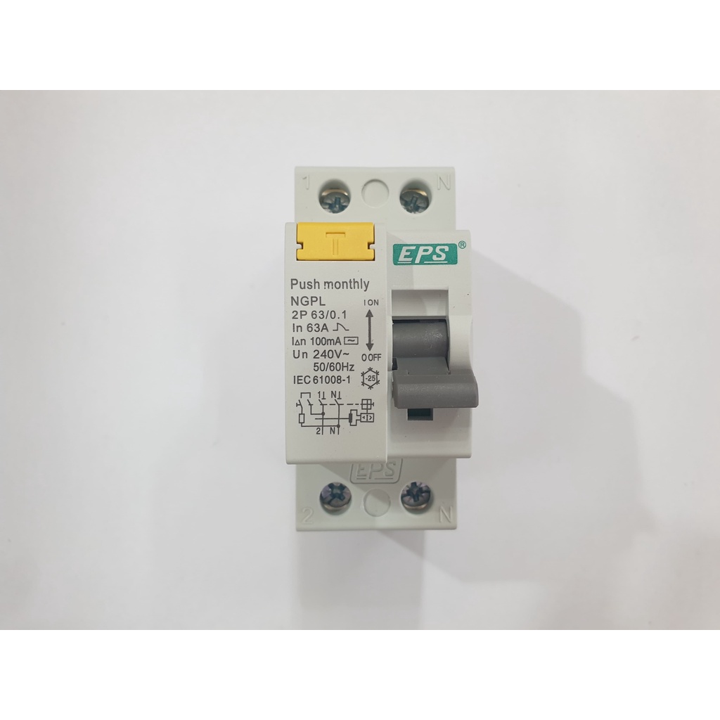 EPS 2POLE ELCB/RCCB/20A 10mA/40A 30mA/40A 100mA/63A 100mA | Shopee Malaysia