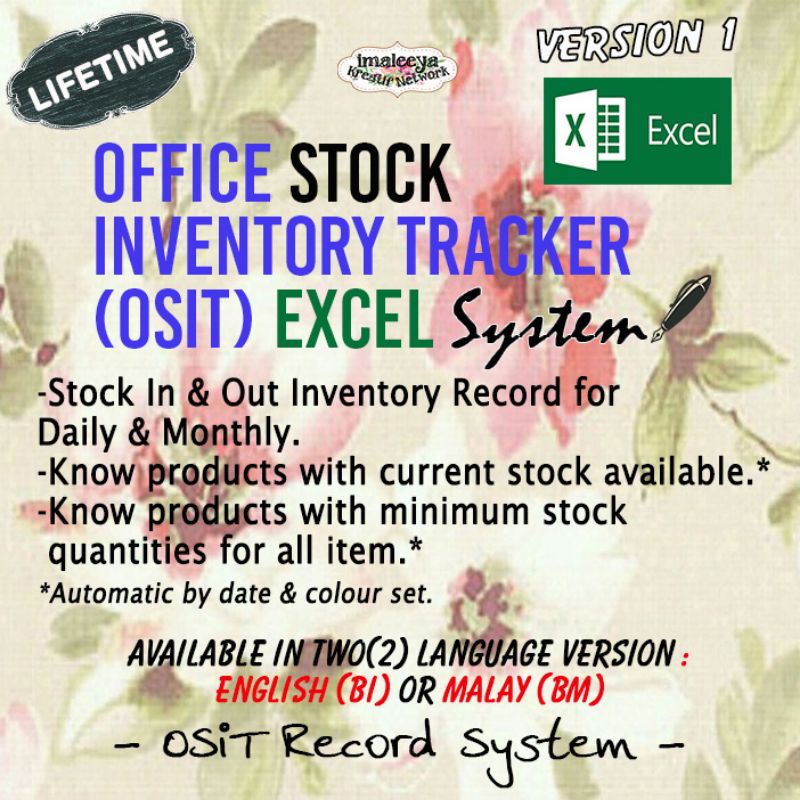 Office Stock Inventory Tracker (OSIT) [Lifetime] (Microsoft Excel ...