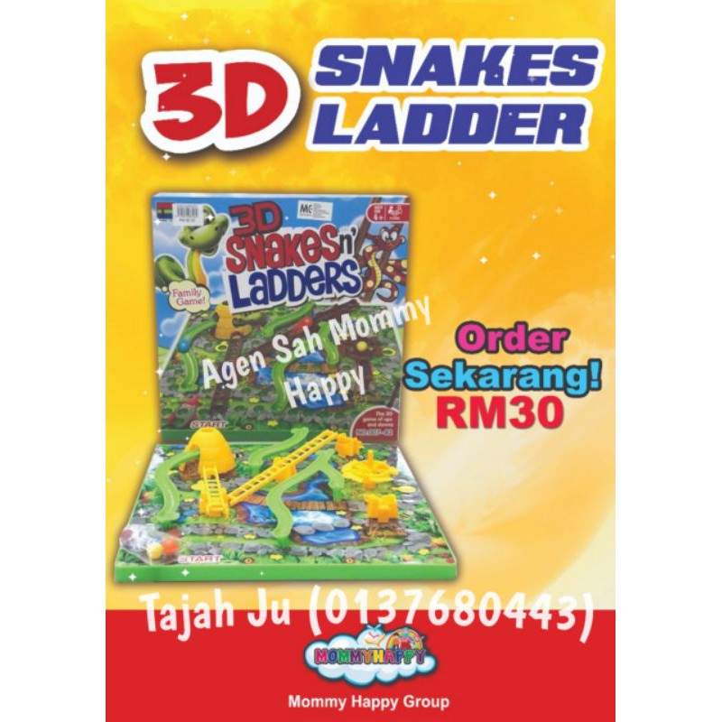 Dam Ular 3D (3D Snakers Ladder) | Shopee Malaysia