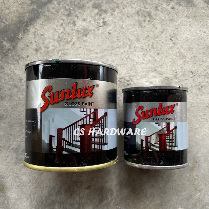 Sunlux Gloss Finish Paint Cat Minyak - use for wood or metal paint ...