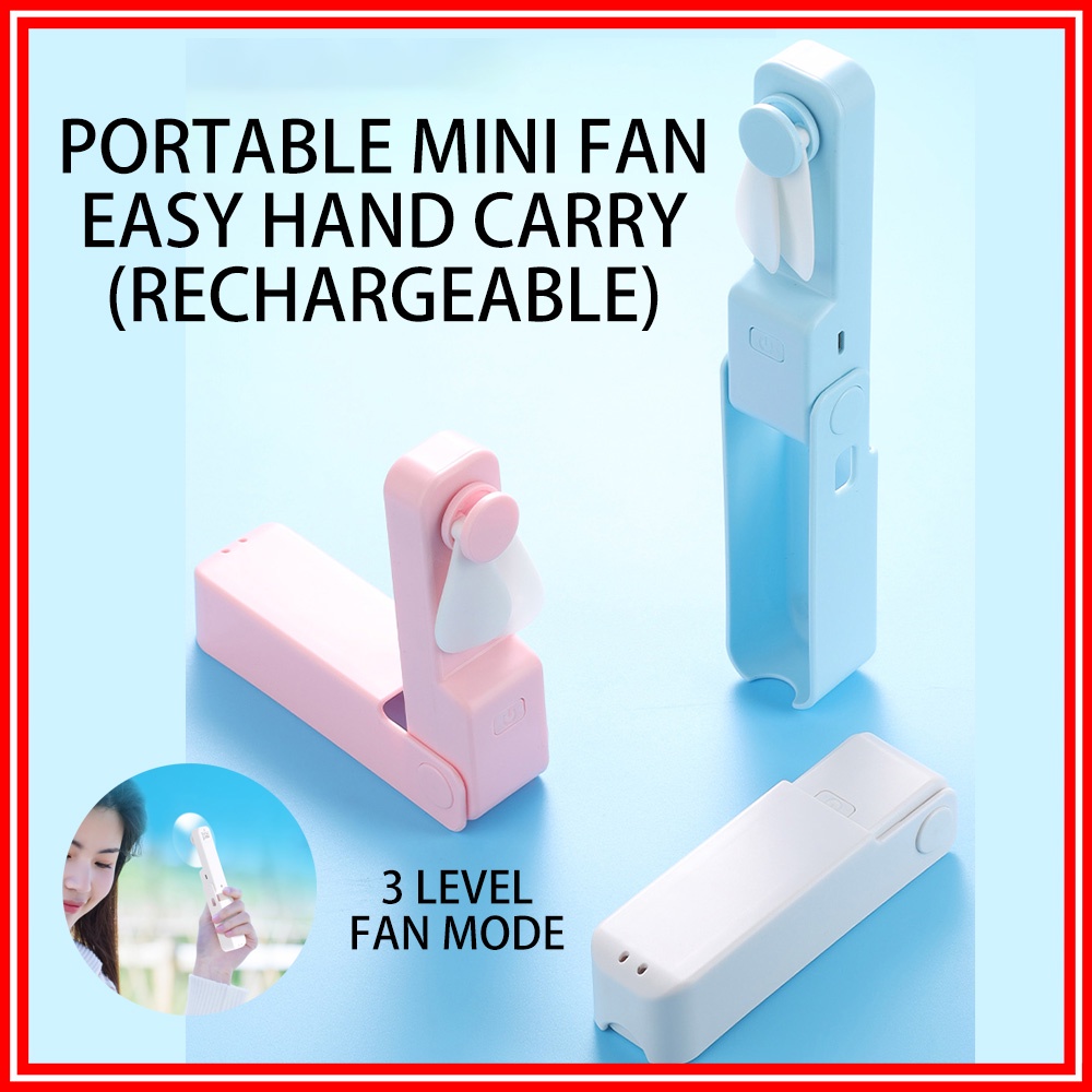 Portable Mini Pocket Fan Foldable Mini Fan Long Lasting Desk Fan ...