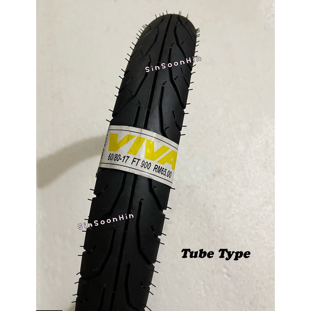 60/80-17 50/90-17 Tyre Tayar Viva Motorcycle [Tubeless / Tube Type ...