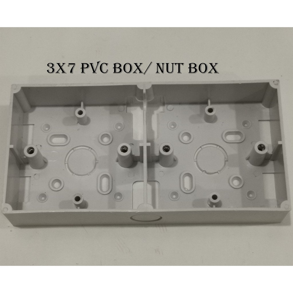 PVC Box Surface Nut Box/ Electrical Box/ Base 3x3 / 3x7 / 3x10 / 3x12 ...