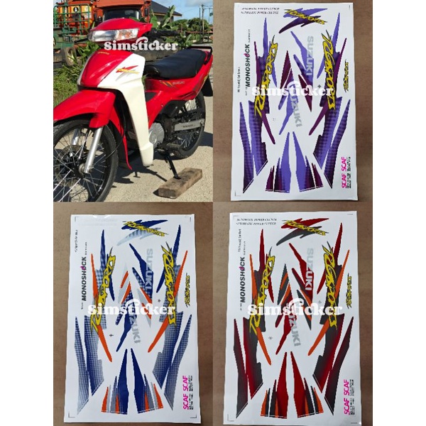 SUZUKI RG SPORTS (2) BODY STICKER | Shopee Malaysia