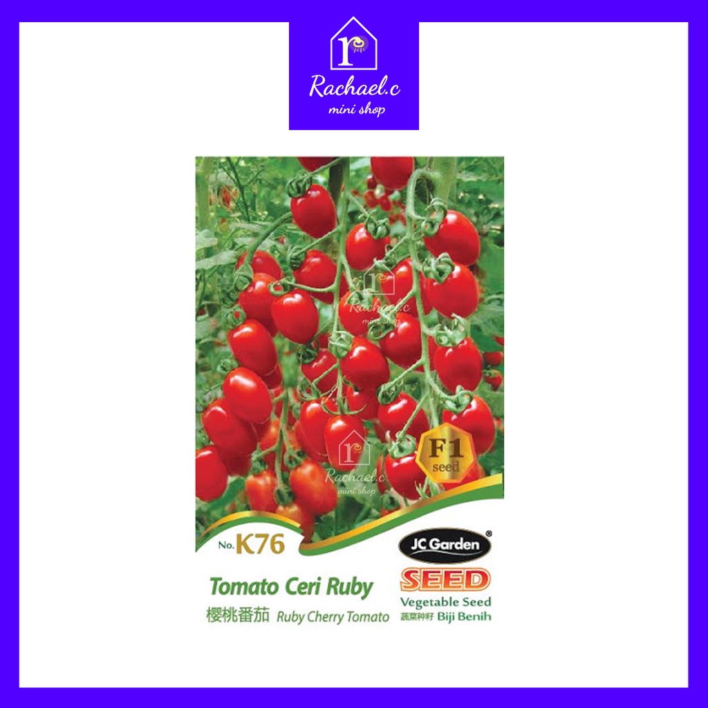 【READY STOCK】RUBY CHERRY TOMATO JC GARDEN VEGETABLE SEED BIJI BENIH ...